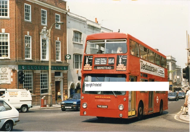 LONDON TRANSPORT BUS Colour Photograph Leyland Fleetline DMS THX 320S ...