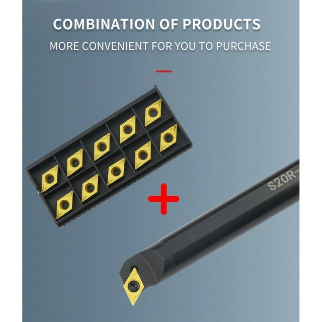 OUTIL DE BARRE d'alésage tour haute performance avec 10 pièces inserts inclus EUR 47,72 ...