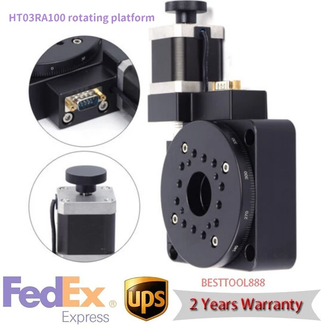 360° MOTORIZED Rotary Stage Electric Rotating Plat Fitm Optical ...