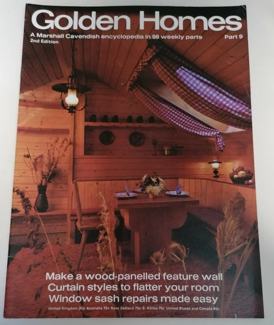 MAGAZINE - VINTAGE Golden Homes DIY Marshall Cavendish Encyclopaedia ...