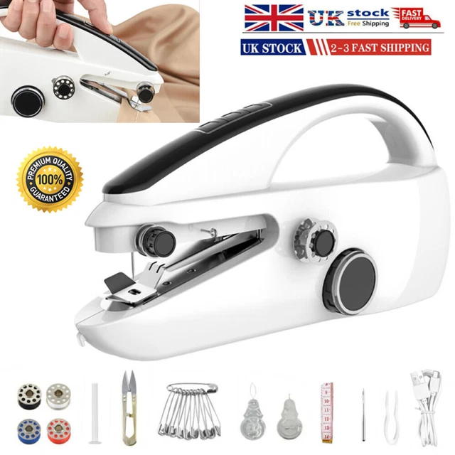 MINI SEWING MACHINE Handheld Cordless Hand Held Portable Easy Home ...