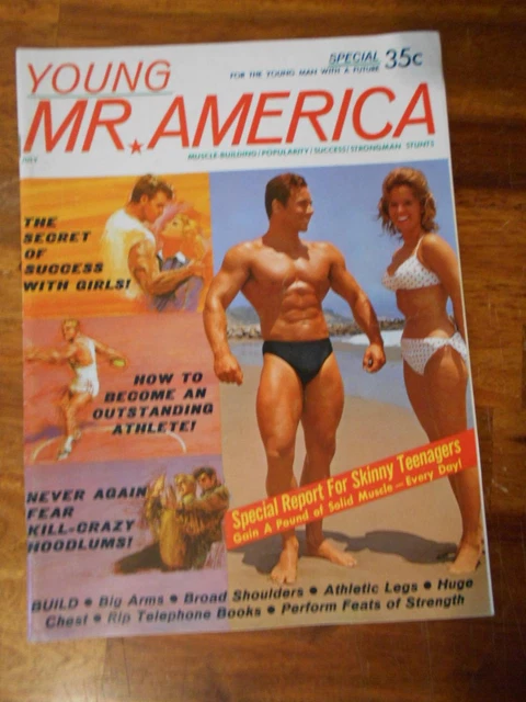 YOUNG MR AMERICA bodybuilding muscle magazine JOHN TRISTRAM 7-64 £17.33 - PicClick UK