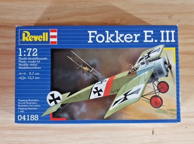 REVELL 04188 FOKKER E.III EINDECKER 1/72 Model Aircraft Kit - LIGHTLY ...
