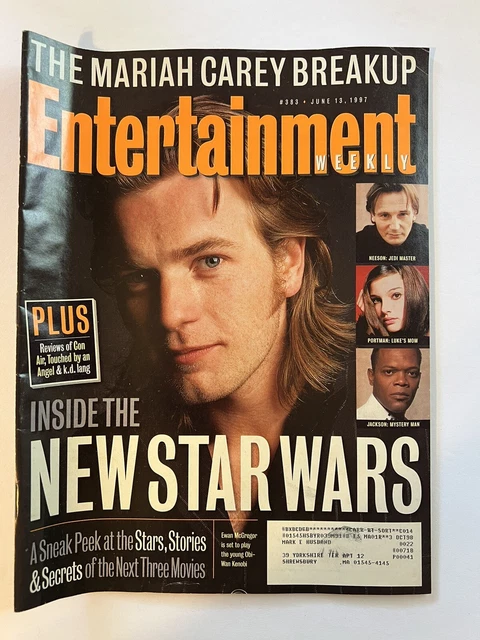 VTG 1990'S ENTERTAINMENT Weekly #383 6-13-1997 Star Wars Episode I-Ewan ...