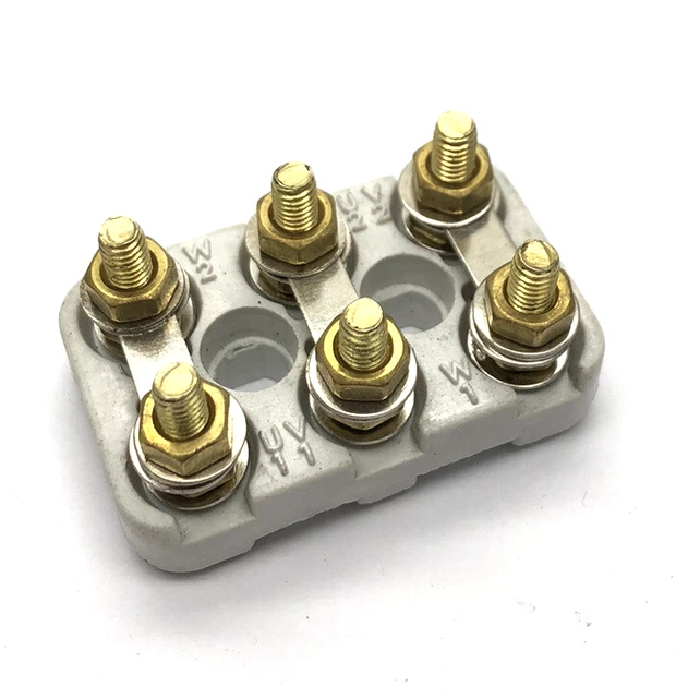 ELECTRIC MOTOR 6 Point Terminal Connection Block Star Delta Link M4 4mm ...