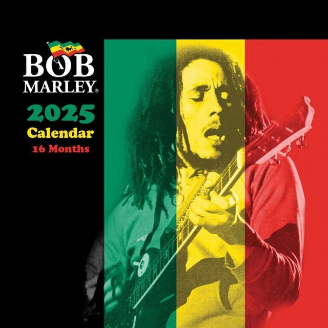 BOB MARLEY CARRÉ Calendrier 2025, Anniversaire, Noël Cadeau, Produit ...