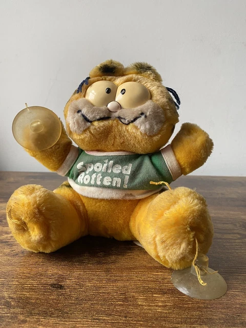 VINTAGE PLUSH GARFIELD Stuck on You - 1981 Car Window Dakin ‘Spoiled ...