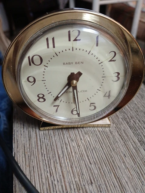 WESTCLOX BABY BEN Key Wound Alarm Clock £19.00 - PicClick UK