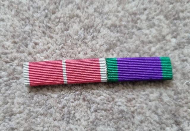 ORIGINAL POST WW2 British Army Medal Ribbon Bar - Empire Medal ...