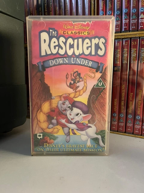 THE RESCUERS DOWN Under (VHS, 1991, Walt Disney Classics, D211422) £5. ...