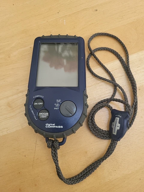 DIGITAL COMPASS KOMPERMASS Germany Outdoor Navigation KH 4009 Blue Back ...