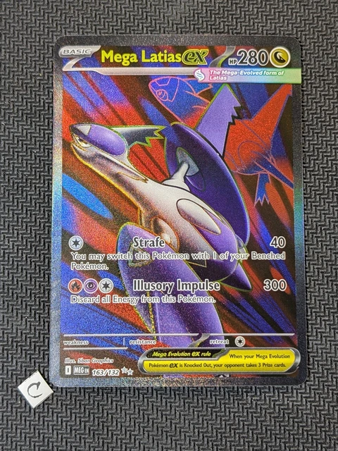 MEGA LATIAS EX 163/132 - Mega Evolution Base Full Art Pokemon TCG NM ...