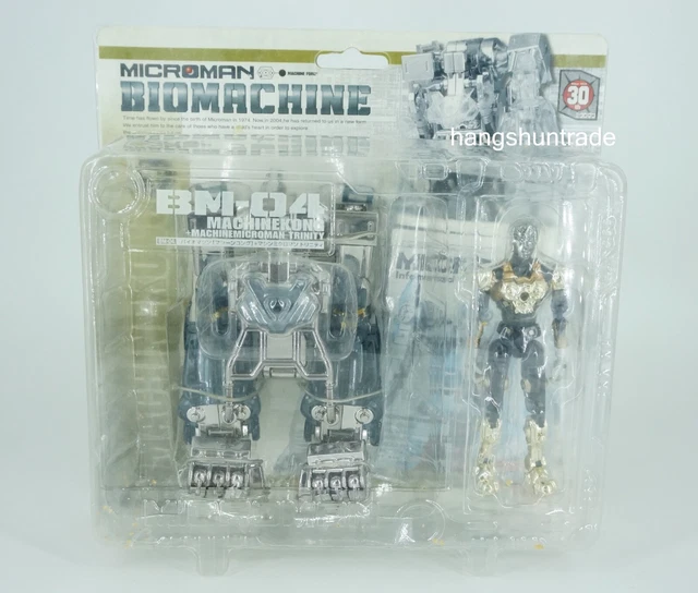 TAKARA MICROMAN BIO Biomachine BM-04 Machine Kong + Trinity Figure Pack ...