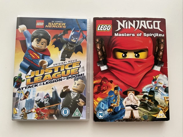 DVD BUNDLE LEGO Ninjago Masters Of Spinjitsu And Lego Justice League ...