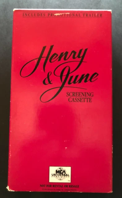 Henry And June Vhs Screening Cassette Rare 10 50 Picclick Ca