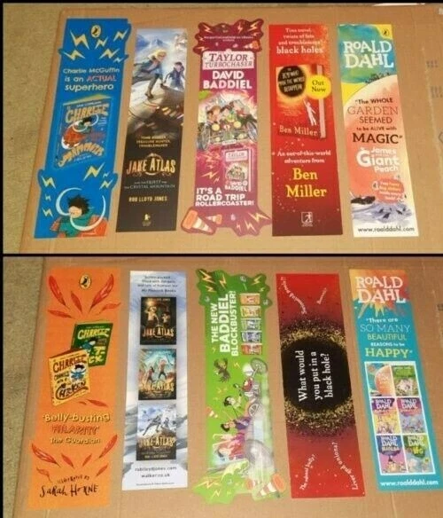 5 COOL KIDS Bookmarks includes David Baddiel, Roald Dahl, Ben Miller ...