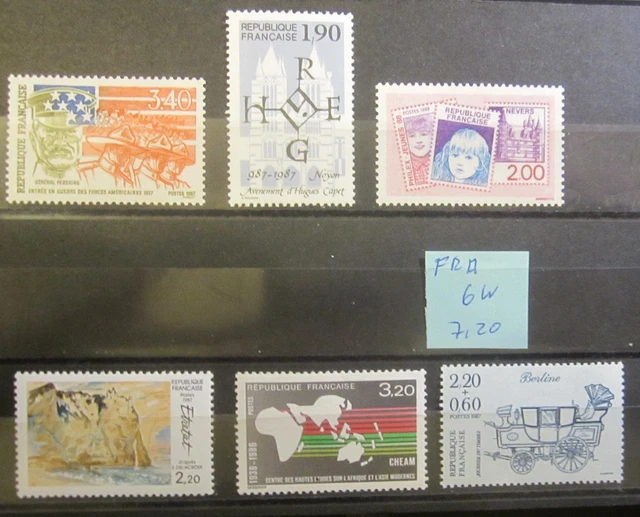 FRANKREICH - KL. Lot vonn 6 Werten, ** EUR 1,00 - PicClick DE