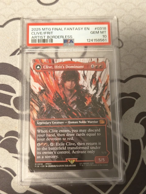 PSA 10 ~ CLIVE, IFRIT'S DOMINANT IFRIT WARDEN INFERNO NonFoil MTG Final ...