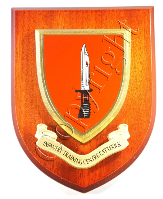 BRITISH ARMY ITC Catterick Infantry Training Centre Classic Mess Plaque ...