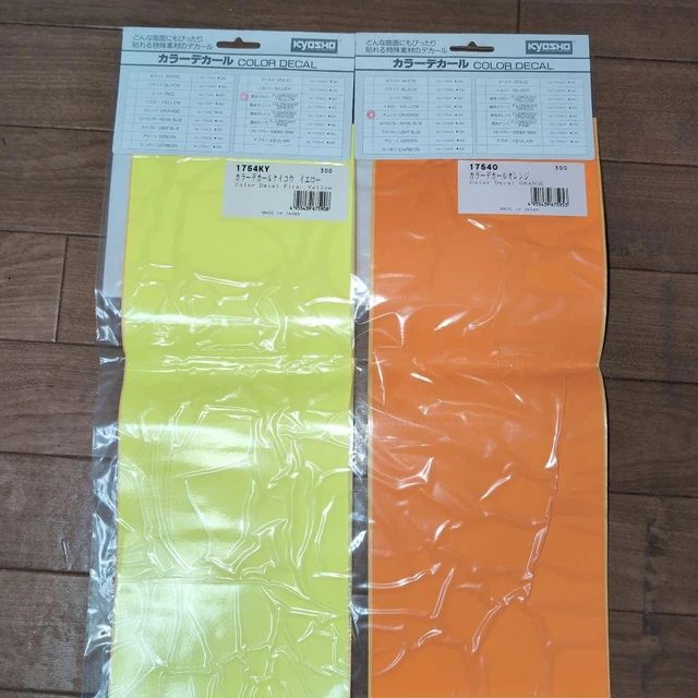 KYOSHO KYOSHO COLOR Decal Orange Fluorescent Yellow 2-color Set £72.97 ...