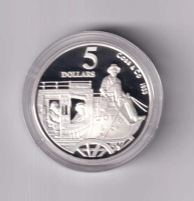 AUSTRALIAN: 1995 $5 Masterpieces In Sterling .925 Silver Coin. Cobb ...