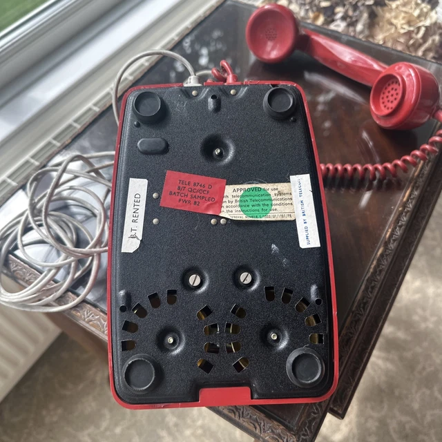 ORIGINAL, RED, OLD fashioned house telephone - Still Works! £52.70 ...