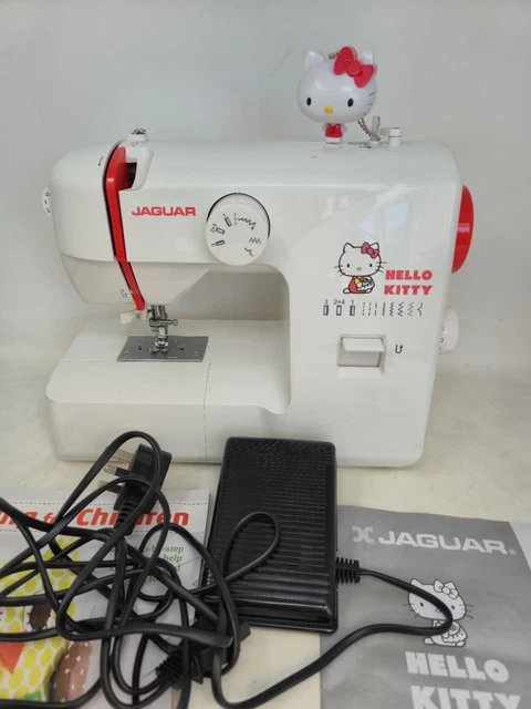 JAGUAR SANRIO HELLO Kitty Electric Sewing Machine Compact from Japan £ ...