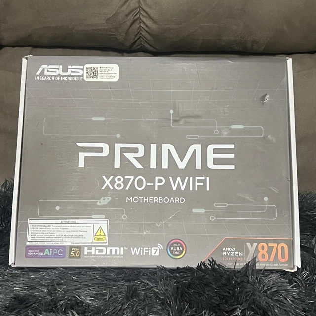 ASUS PRIME X870-P WIFI AMD AM5 X870 ATX motherboard 14+2+1 80A DrMOS ...