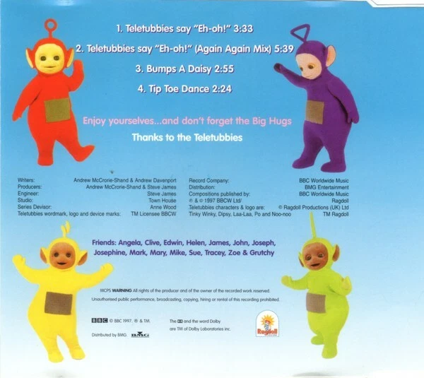 TELETUBBIES - TELETUBBIES Say "Eh-Oh!" (CD, Single) £7.99 - PicClick UK