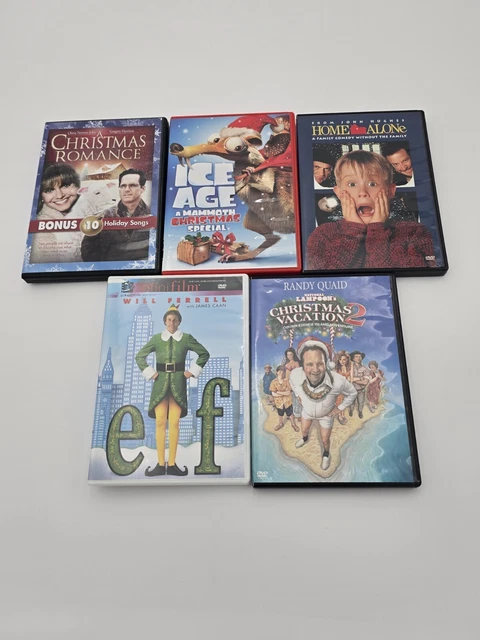 CHRISTMAS MOVIES ELF, Home Alone, Ice Age, Christmas Vacation Others 5 ...