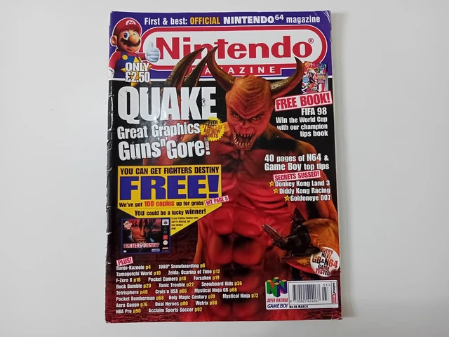 NINTENDO OFFICIAL MAGAZINE Issue 66 - March 1998 £9.99 - PicClick UK