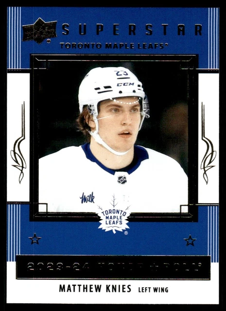 ROULEAU D'HONNEUR 2023-24 pont supérieur #HR67 Matthew Knies Toronto ...