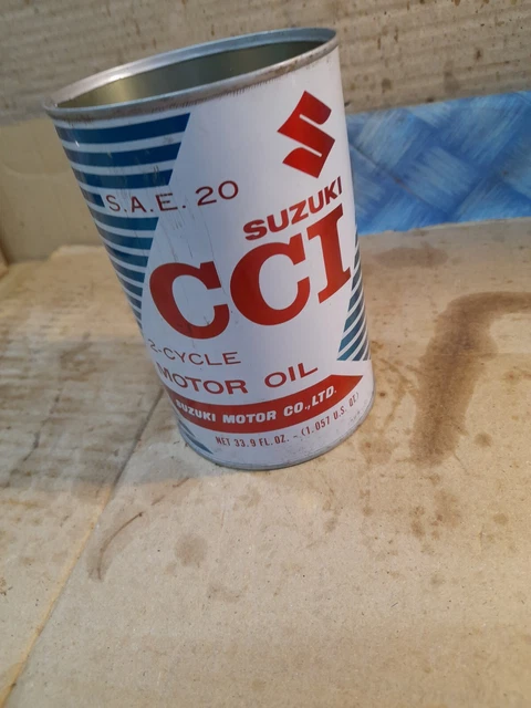 ANCIEN BIDON HUILE vide cci suzuki motor oil moto EUR 16,90 - PicClick FR
