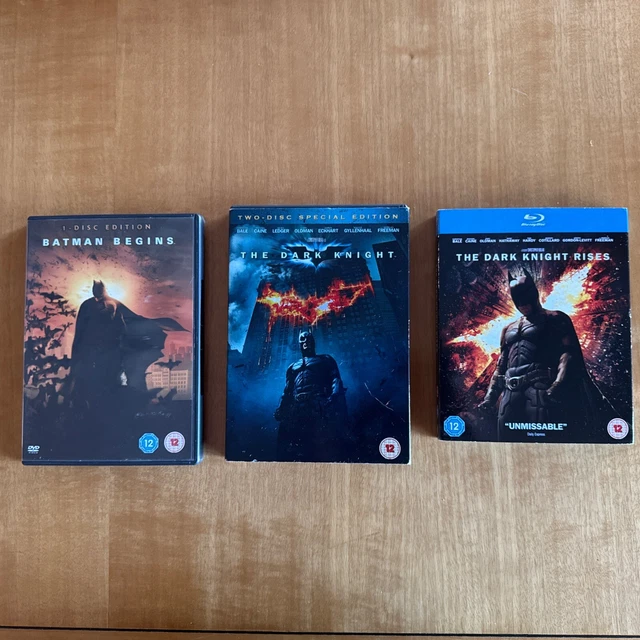 BATMAN DVD BUNDLE: Batman Begins, The Dark knight, The Dark knight Rises £0.99 - PicClick UK
