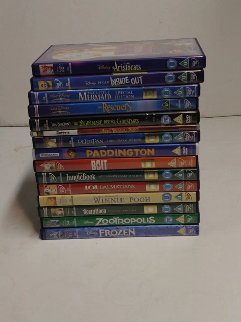 DVD LOT CHILDRENS Movies Animated Disney Pixar Lot Of 8 £7.36 - PicClick UK