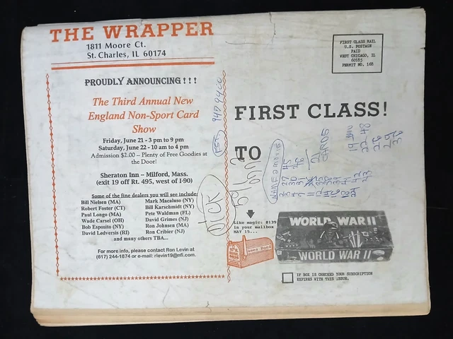 THE WRAPPER MAGAZINE Non-Sports Cards #138 - Food Issues Indian Cards ...