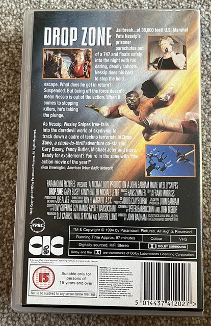 DROP ZONE VHS Video, 1994. Vintage. Rare. Tested & Working. £4.00 ...