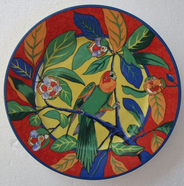 LIMOGES. LAURE JAPY. Paris . Perroquet.Parrot. Assiette. L'arbre Aux ...