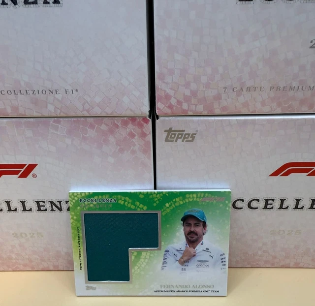 TOPPS 2025 ECCELLENZA F1 Formula 1 Fernando Alonso Race Used Suit Relic ...