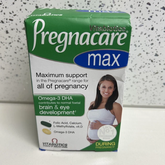 VITABIOTICS PREGNACARE MAX Tablets Plus Omega 84 Capsules Box Scruffy ...