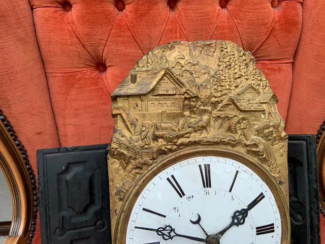 FRENCH ANTIQUE Comtoise Wall Clock £167.10 - PicClick UK