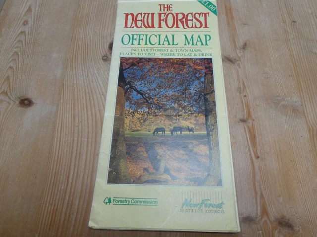 OLD MAP THE NEW FOREST OFFICIAL MAP 1990's #1445 EUR 3,48 - PicClick IT