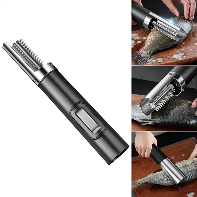 ELECTRIC FISH SCALER Brush Fish Skin Scrape Fish Scale Remover USB ...