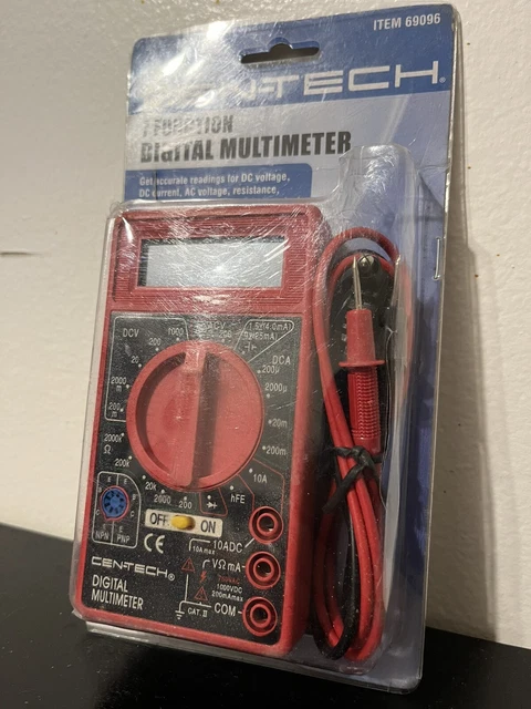 Function Digital Multimeter AC DC Voltage Multi Tester Harbor Freights ...
