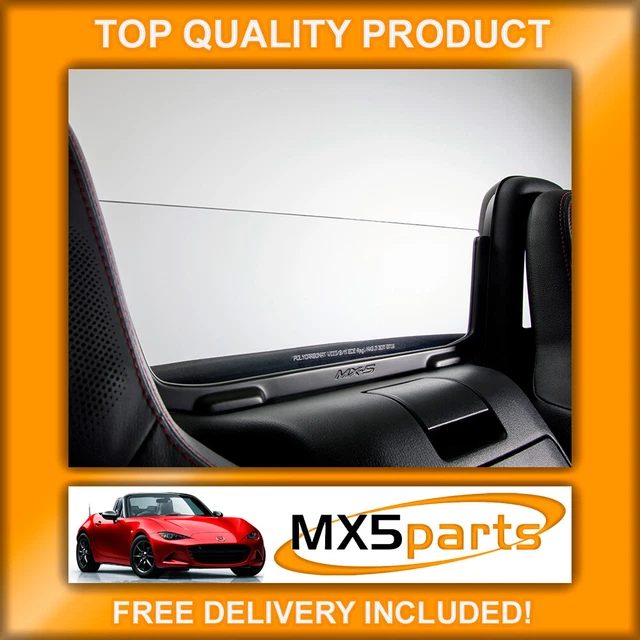 MX5 WIND DEFLECTOR Windblocker Clear Perspex Genuine Mazda MX-5 Mk4 ND ...