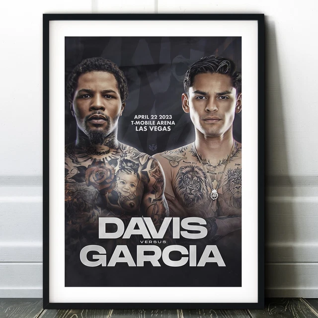 GERVONTA TANK DAVIS vs. Ryan Garcia Fight Poster - Wall Art Print ...