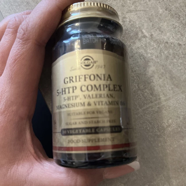 SOLGAR GRIFFONIA 5-HTP Complex vegetable capsules (30) Long Expiry Date ...