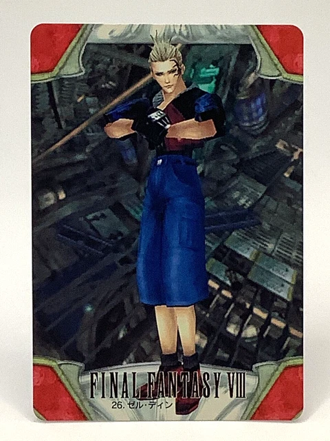 CARTE TCG ZELL Dincht FINAL FANTASY VIII SQUARE BANDAI 1999 japonaise ...