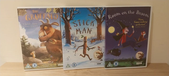 STICK MAN + gruffalo, room on the broom. DVD bundle. £12.99 - PicClick UK