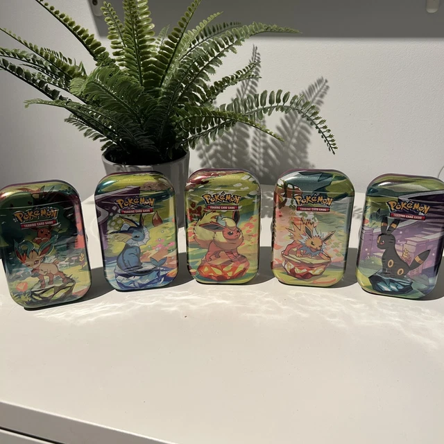 POKÉMON TCG: SCARLET & Violet - Prismatic Evolutions 5 Mini Tin Bundle ...